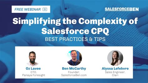 salesforce ben on linkedin simplifying the complexity of sfdc cpq
