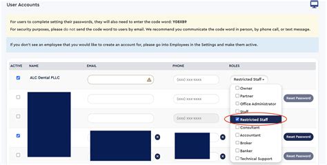 Restricted User Accounts