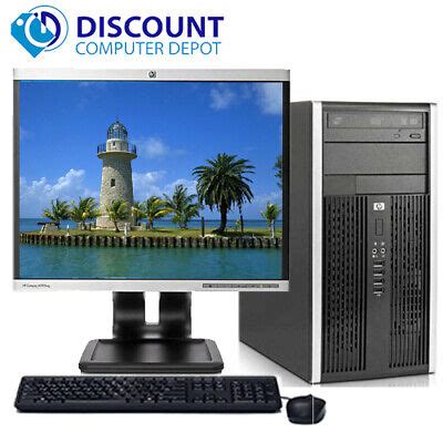 HP Elite Pro Desktop Computer PC Windows Pro Quad I GHz GB TB LCD EBay
