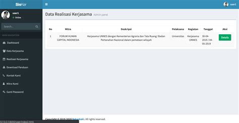 Sistem Informasi Kerjasama Dengan Framework Laravel Dan Adminlte