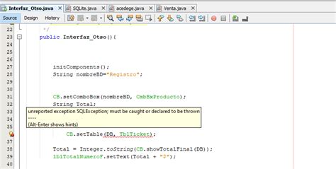 Java problema para enviar los datos a la pestaña ticket y error en el source