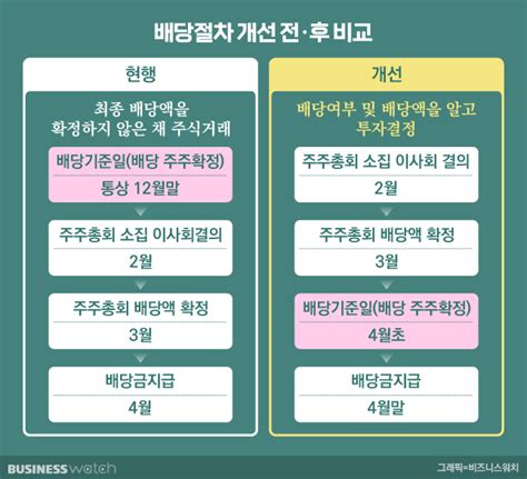깜깜이 배당 손본다배당금 보고 투자 가능