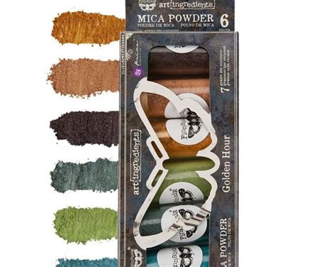 Mica Powder Set Golden Hour Art Ingredients Finnabair Redesign