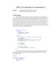 Data Structures Hw CPSC Solutions For Homework Deadline Wednesday February MoWe