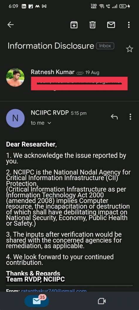 Ratnesh Kumar On Linkedin Cyberattacks Cyberdefense Penetrationtesting Vapt India