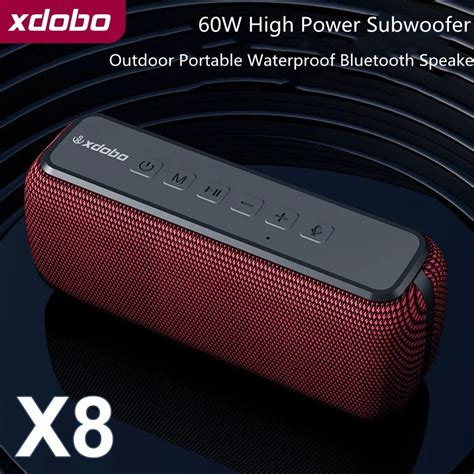 Xdobo 무선 블루투스 스피커 고품질 휴대용 야외 방수 서브 우퍼 하이파이 스테레오 음악 센터 높은 가치 열