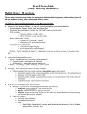 Exam 3 Review Guidedocx Exam 3 Review Guide Exam Thursday November