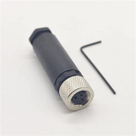 Fowiunye M8 3 Pin Female Connector Field Assembly Wireable