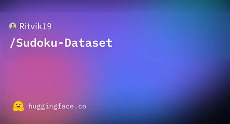 Ritvik19/Sudoku-Dataset · Datasets at Hugging Face