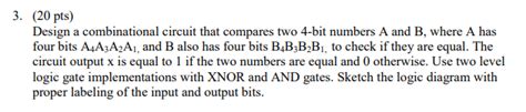 solved 3 20 pts design a combinational circuit that