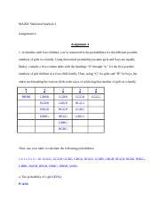 Stat Analysis I Assignment Ashworth College Docx MA Statistical Analysis I