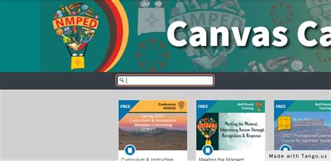 Accessing Catalog From Canvas PED Assessment And LMS Division