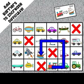 Transportation Coding Mat For Bee Bot Or Code Go Robot Mouse TPT