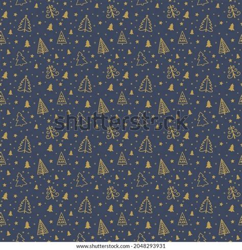 Concept Seamless Pattern Christmas Trees Xmas Stock Vector Royalty Free 2048293931 Shutterstock