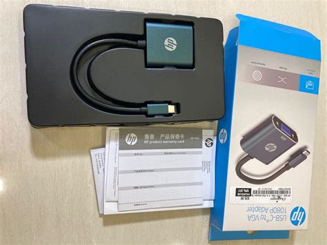 Hp Usb C To Vga Adapter Computers Tech Parts Accessories Computer Parts On Carousell