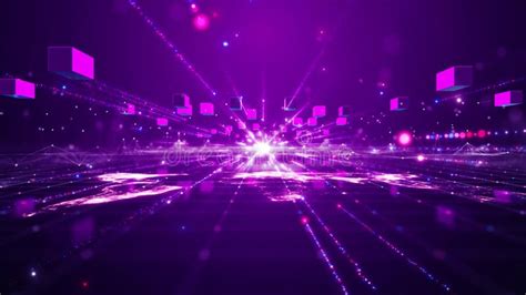Decentralized Digital Technology Concept Of Blockchain Small Particle