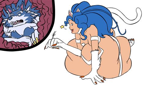 Rule 34 Blue Hair Capcom Cat Ears Cat Girl Cat Paws Cat Tail