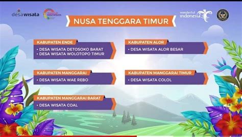 Desa Wisata Colol Terpilih Masuk 300 Desa Wisata Colol Facebook