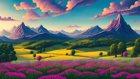 4k Colorful Large Field Wallpaper Hd Artist 4k Wallpapers Images And
