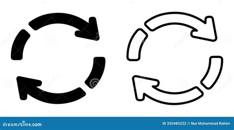 reload refresh repeat music icon of 3 types isolated vector sign