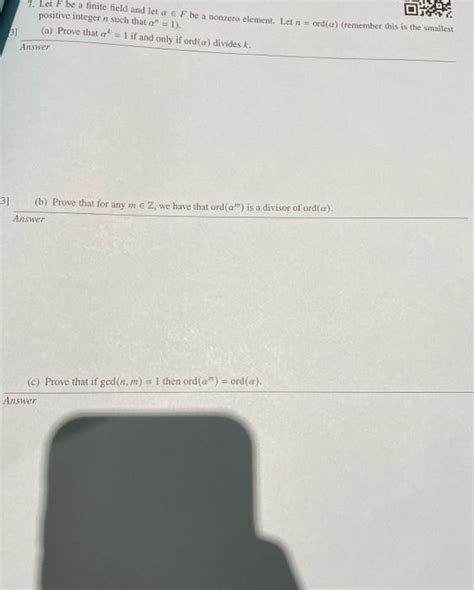 Solved Lot F be a finite field and let αF be a nonzero Chegg