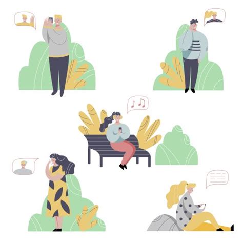 Smiling Female Travelers Using Cellphone Vector Image