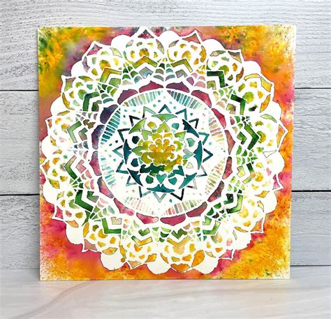 6x6 Stencil Fancy Mandala Go Craft