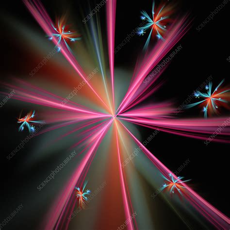 Particle Collisions Conceptual Illustration Stock Image F037 4134