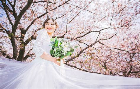 湘南や箱根で桜フォトウェディング 結婚式はaandt Wedding