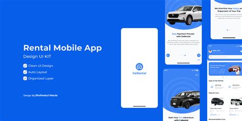 Car Rental Mobile App Figma
