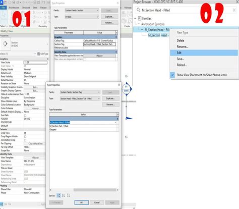 editing the section head in revit 🏗️ when we create a section in revit