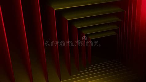 Animation With Moving Squares And Neon Light Design Moving 3d Pyramid Of Squares And Neon