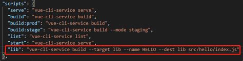 使用lib库模式打包vue组件及组件引用vue Lib Csdn博客