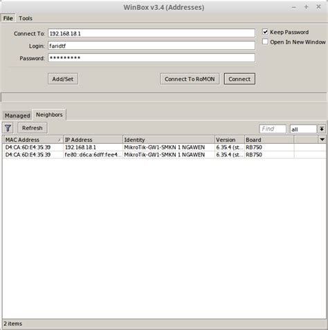 Jaringan Komputer Konfigurasi Static Route Mikrotik