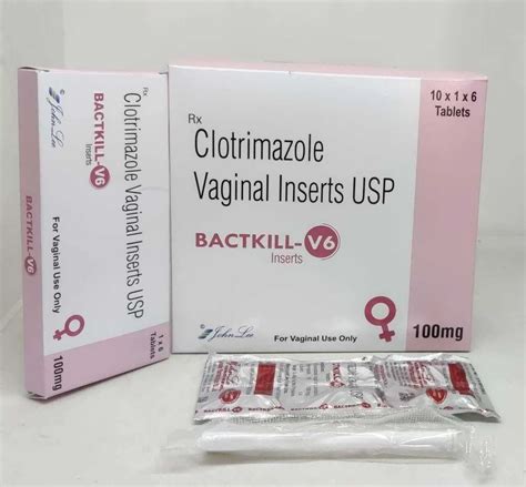 Bactkill V Clotrimazole Vaginal Inserts USP Mg At Rs Piece Canesten In Delhi ID