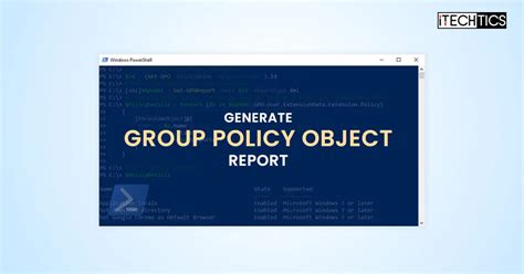 Powershellを使用してグループポリシーオブジェクト（gpo）レポートを生成する方法 詳細なガイド Tiempo De Frikis
