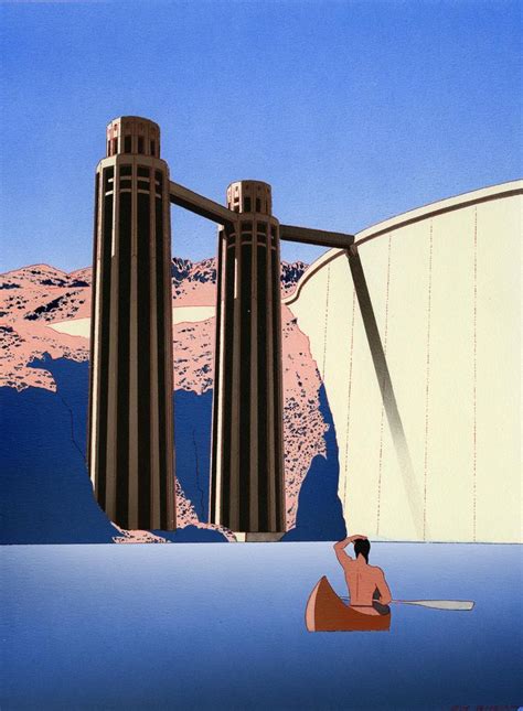 Guy Billout Hoover Dam Surreal Art Unusual Art Illustration Art