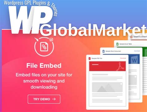 Elfsight File Embed Plugin Wordpress GPL Plugin And Theme Market