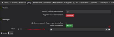 configuration onglet logs core v4 bugsreports communauté jeedom