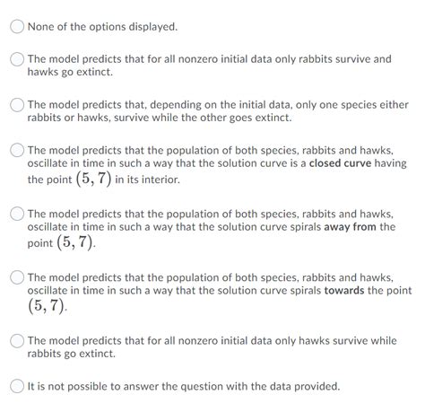 solved question 2 5 points consider a predator prey system