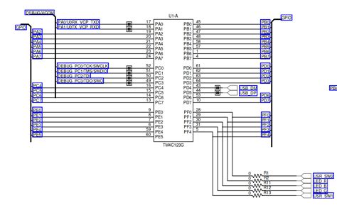 Led Trying To Understand Schematics Of A Microcontroller Tm4c123gxl Electrical Engineering