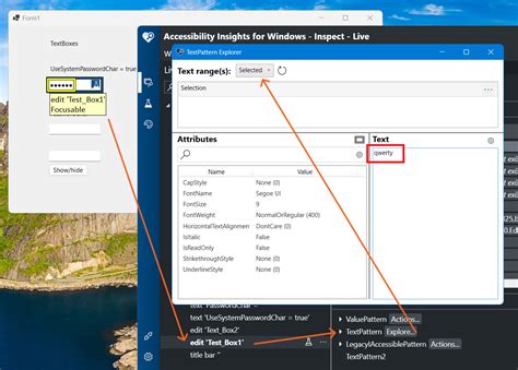 Accessibility Narrator Should Hide To Announce The Text In TextBox MaskedTextBox When Enable