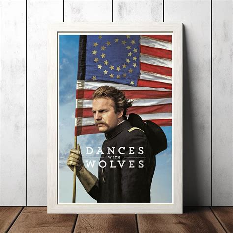 Dances With Wolves Movie Poster Classic Film Wall Art Etsy