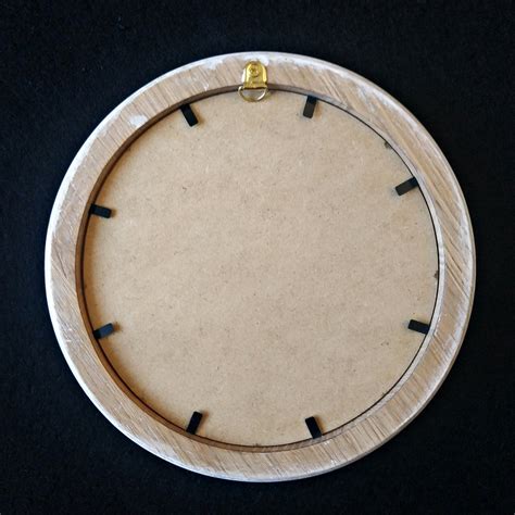 Wooden Round Frame White Round Frame Round Picture Frame Etsy Uk