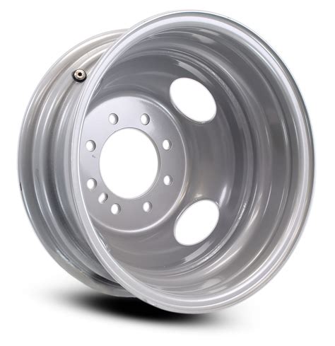 16x6 8 65 Silver Dual Steel Trailer Wheel 477 Center Bore Trailer