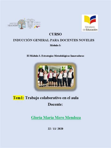 Modulo 3 Pdf Salón De Clases Aprendizaje