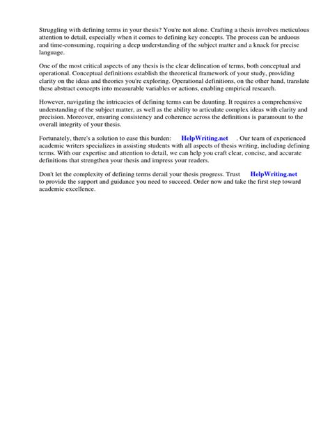 Definition Of Terms In Thesis Conceptual And Operational Pdf Validity Statistics Theory