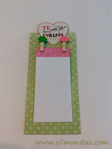 Libreta De Notas Para La Nevera Olimanitas