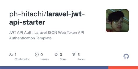 GitHub Ph Hitachi Laravel Jwt Api Starter JWT API Auth Laravel JSON Web Token API