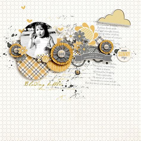 [blowing Bubbles] Scrapbook Inspiration Scrapbook Page Layouts Scrapbook Tag